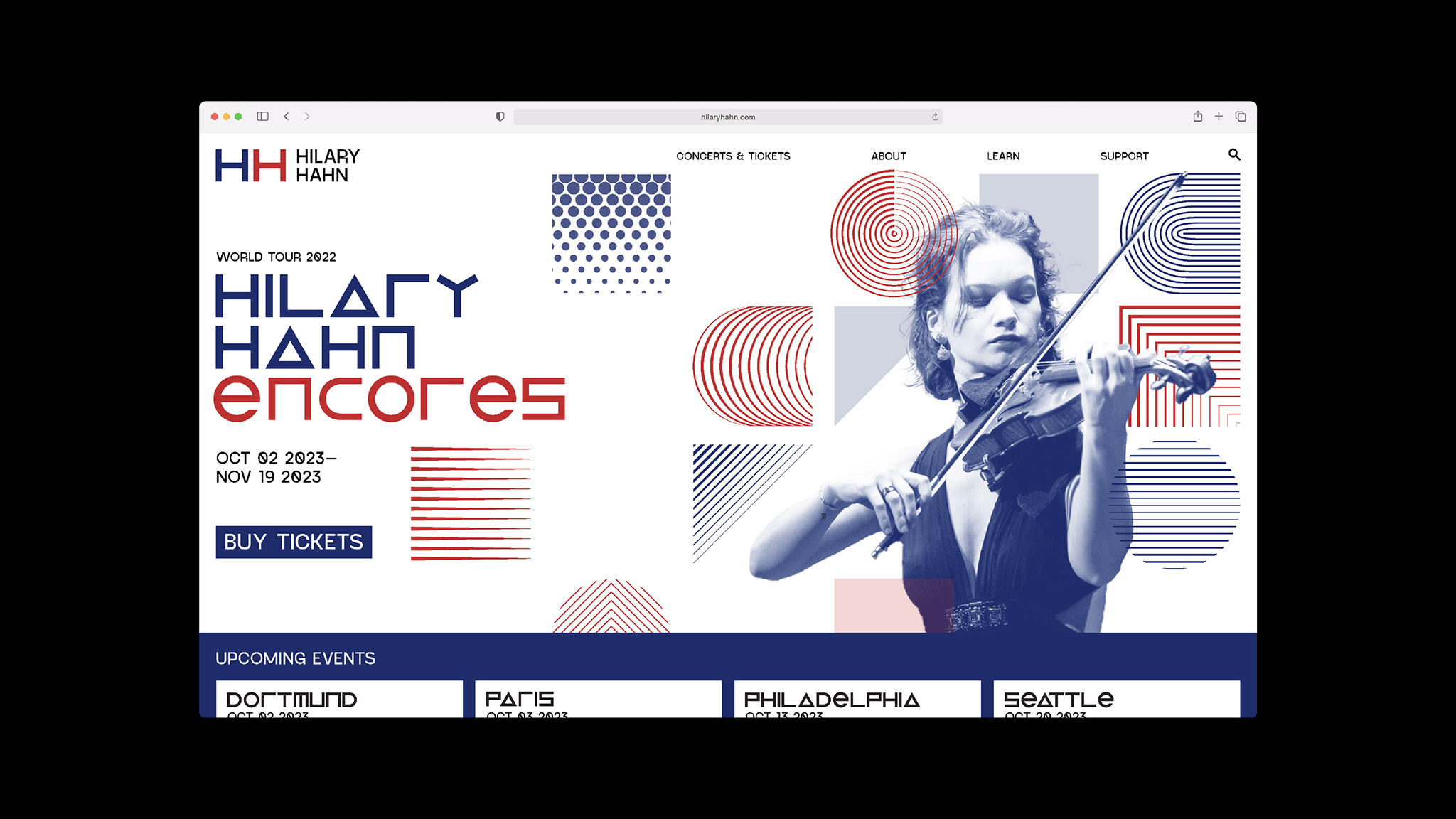 Hilary Hahn Album Cover by Roy Kim – SVA Design