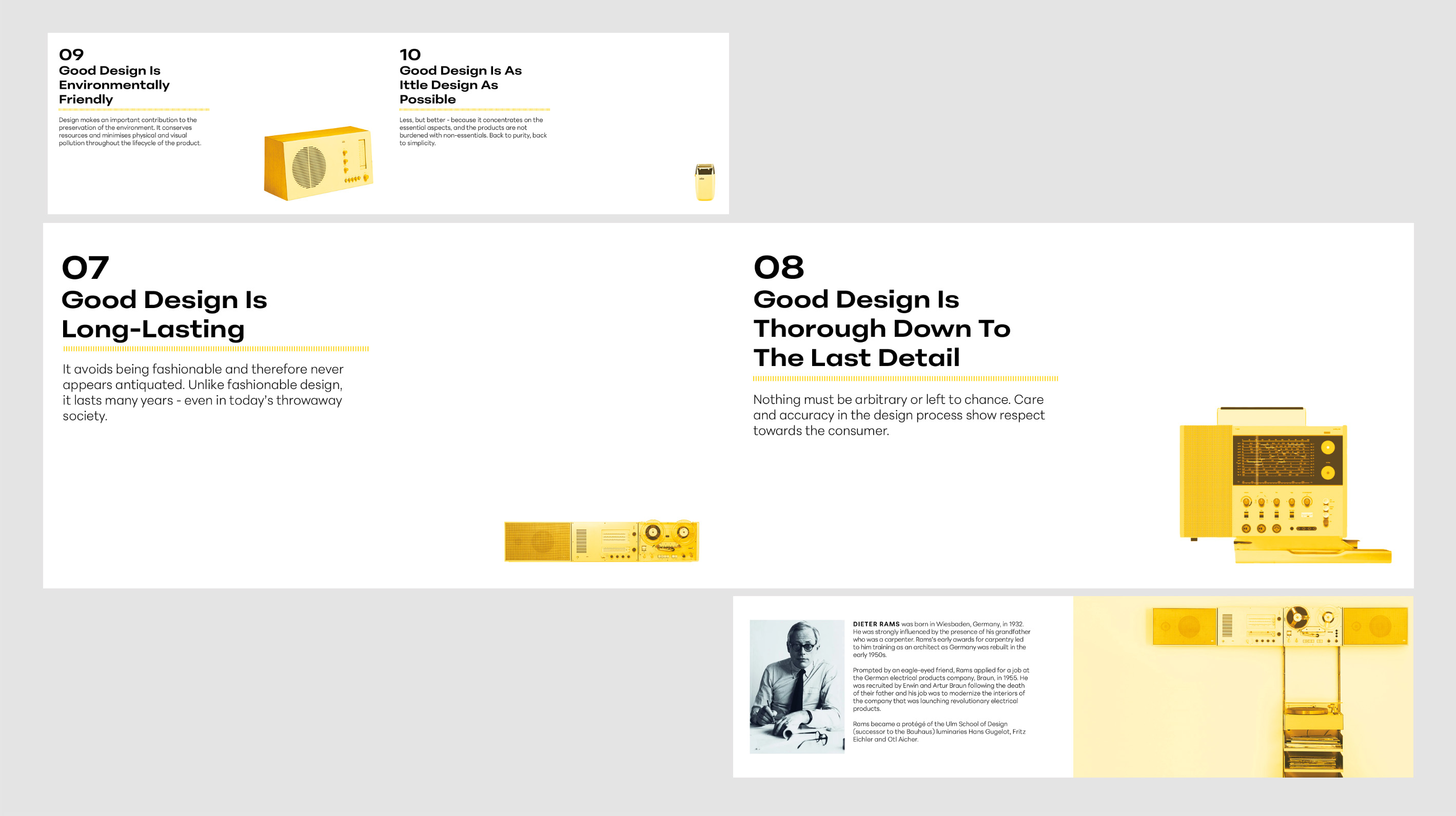 Dieter Rams’ Ten Principles Design by Xuanyi Chen – SVA Design