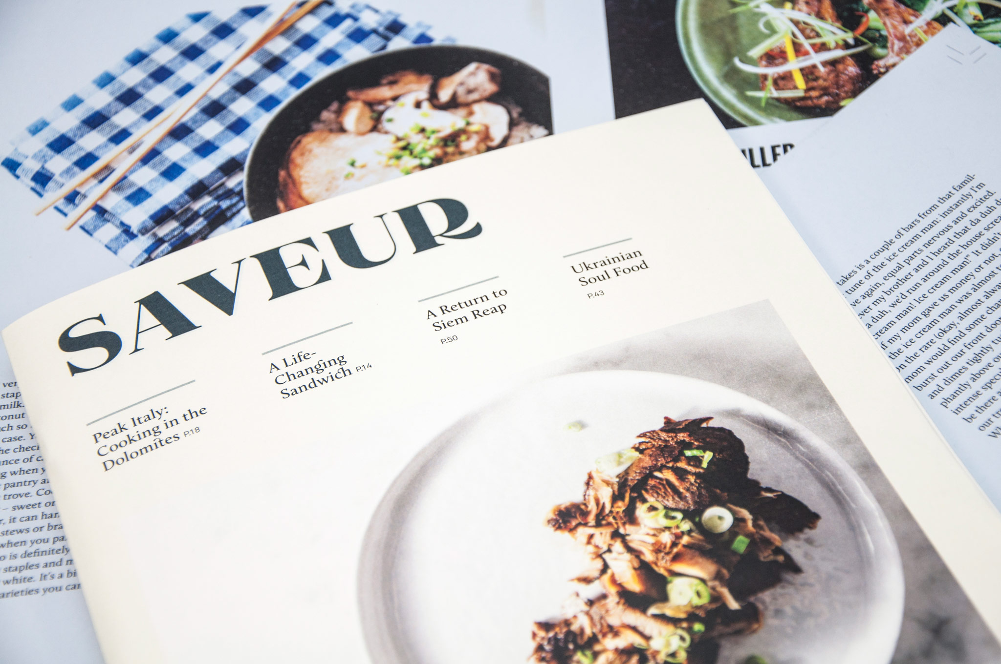 Saveur Magazine Redesign by Chusheng Patrick Chen – SVA Design