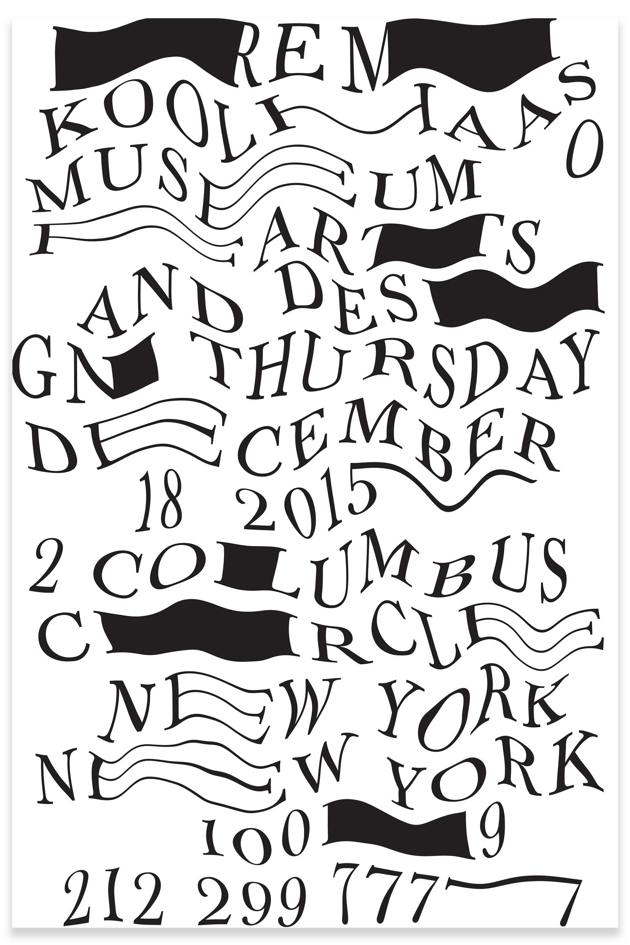 Rem Koolhaas Poster by Wooyoung Kim – SVA Design