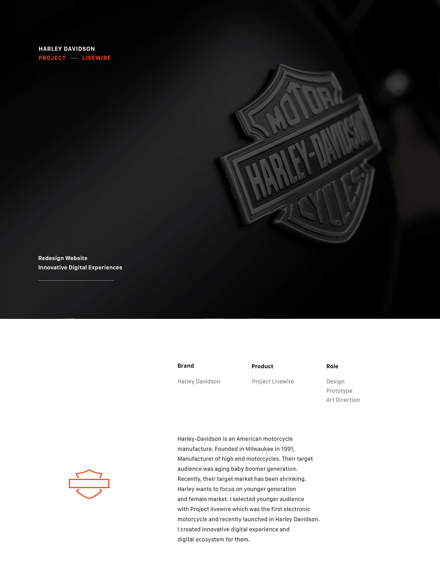 Harley Davidson - Project Livewire Website Redesign by Yeun Su Chu Chu ...