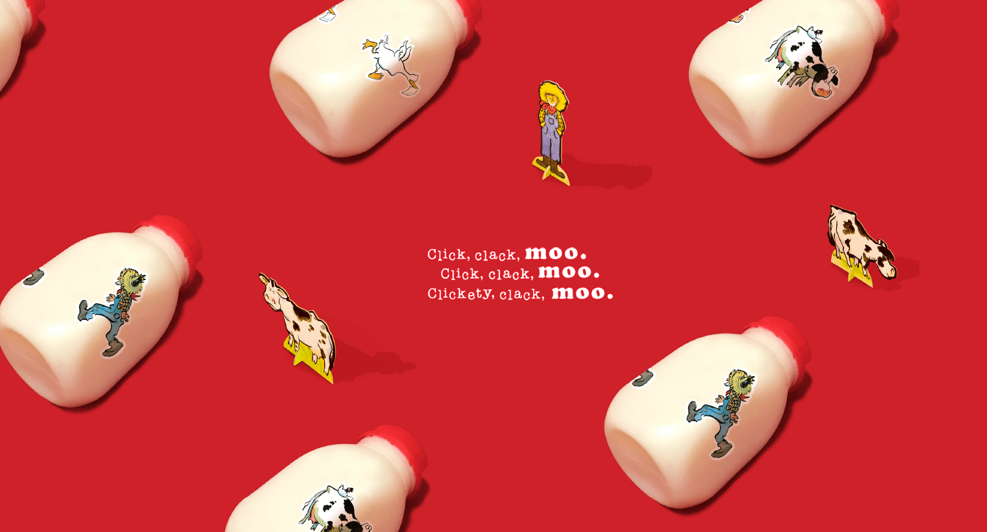 Click, Clack, Moo Storytelling Milk Bottles by Jiwon Lee – SVA Design